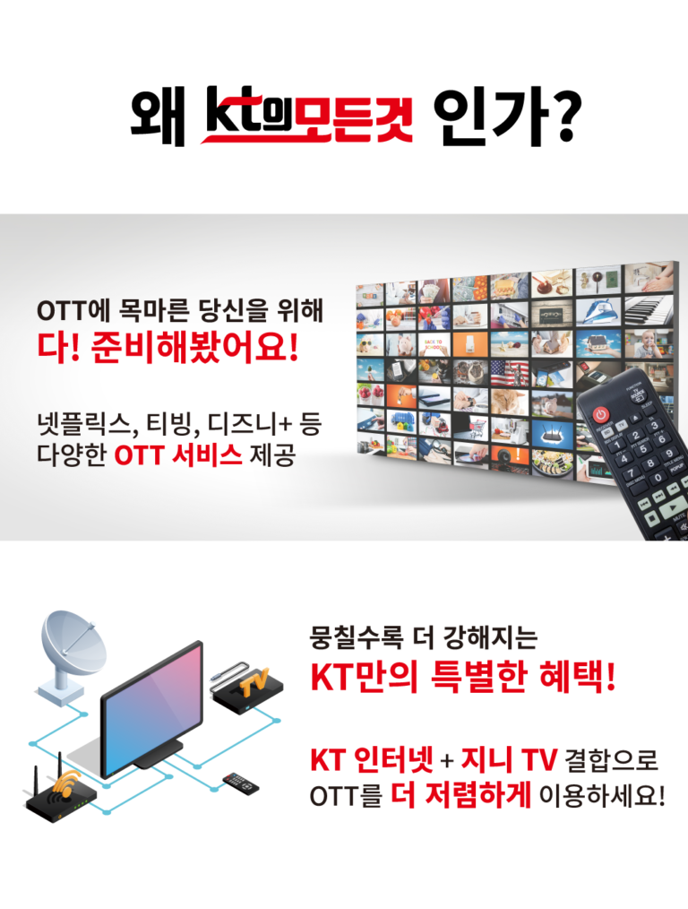 KT의모든것 OTT 상품 – KT의 모든 정보, KT의 모든것